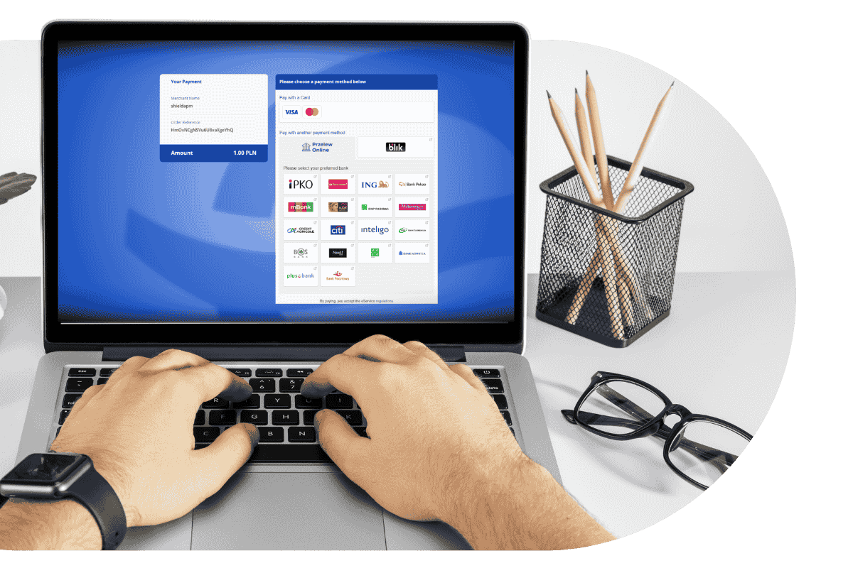 Bramka płatnicza w systemie płatności online -eService